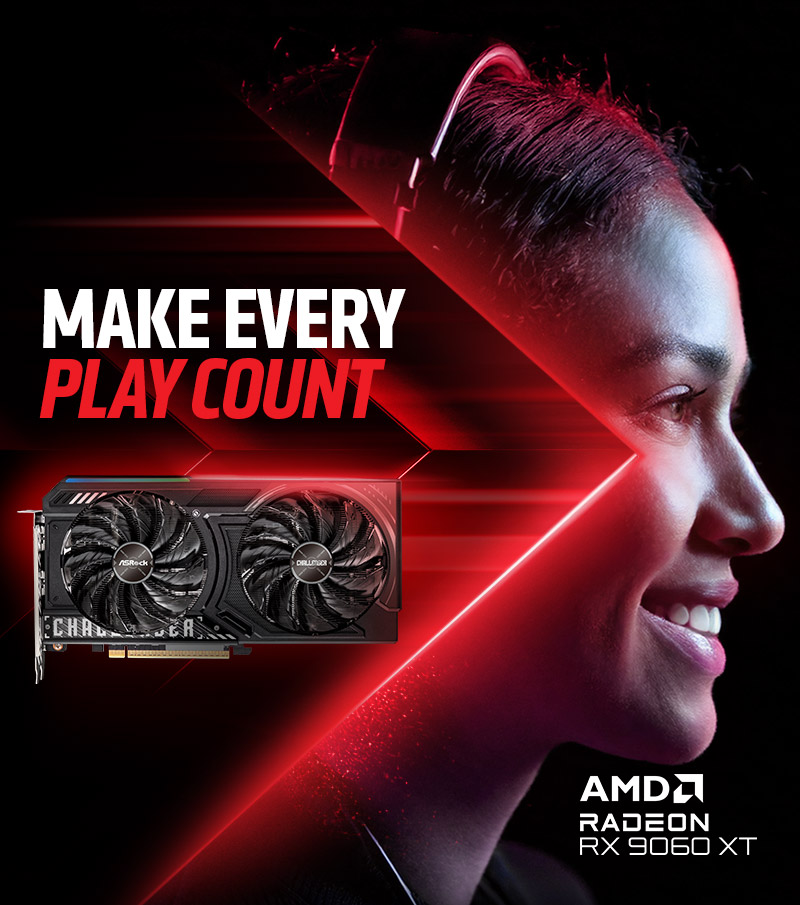 华擎科技 > AMD Radeon™ RX 9060 XT Challenger 16GB OC