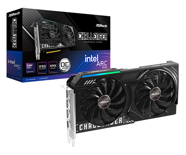 华擎科技 > Intel Arc B580 Challenger 12GB OC