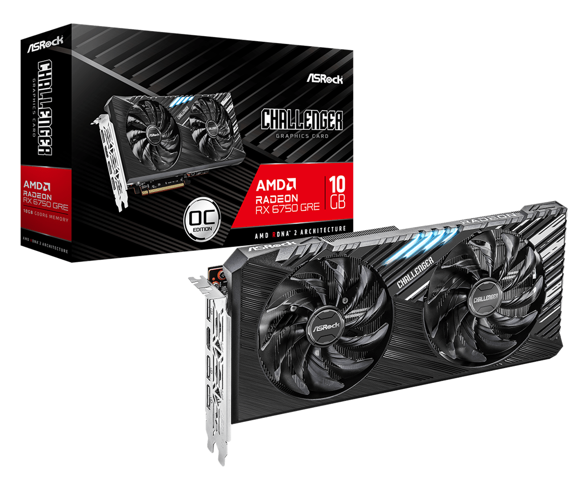 华擎科技 > AMD Radeon™ RX 6750 GRE Challenger 10GB OC