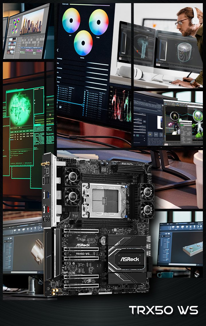 华擎科技 > TRX50 WS