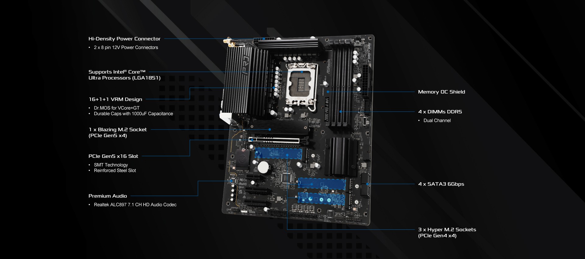 华擎科技 > Z890 Pro-A WiFi