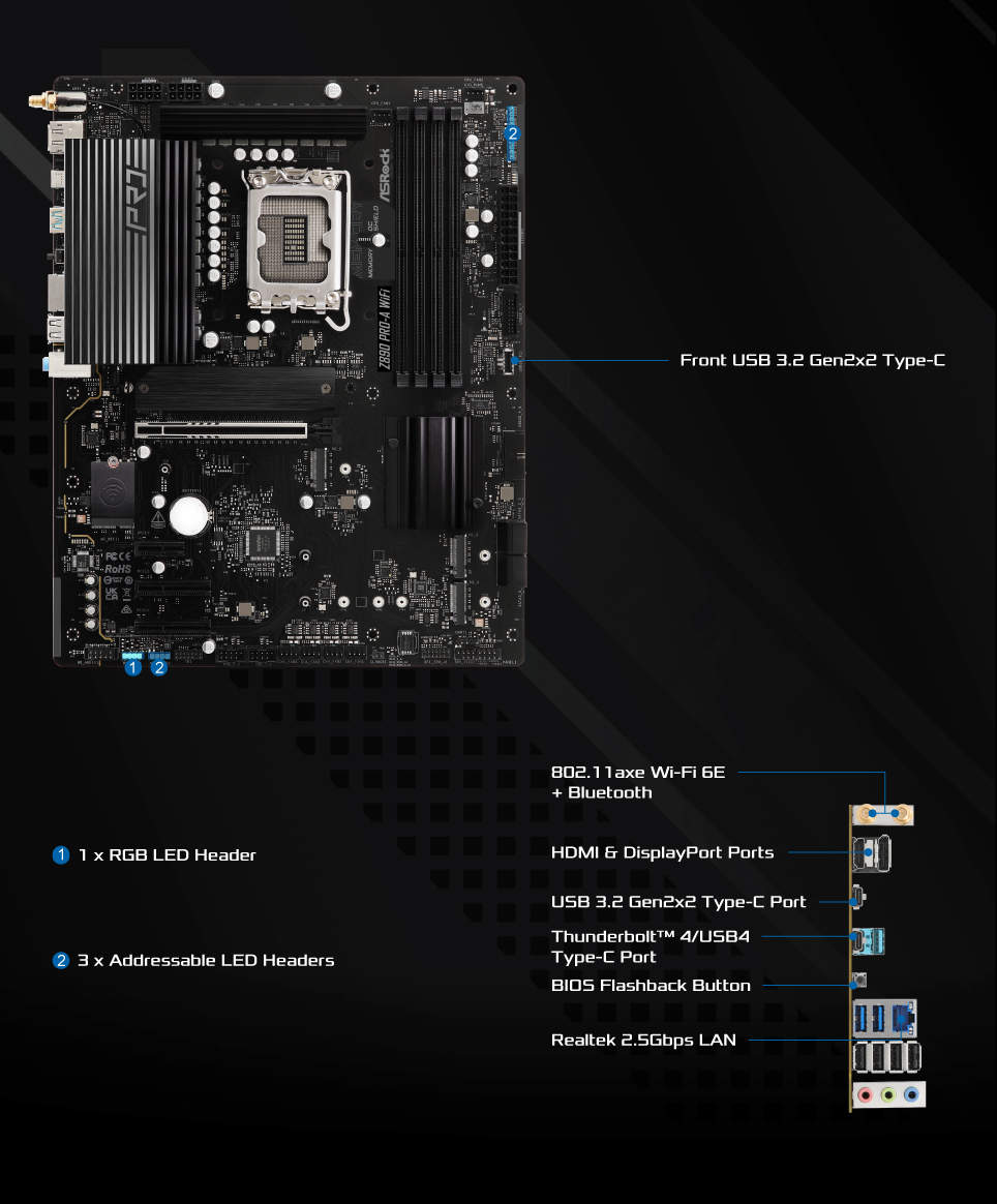 华擎科技 > Z890 Pro-A WiFi